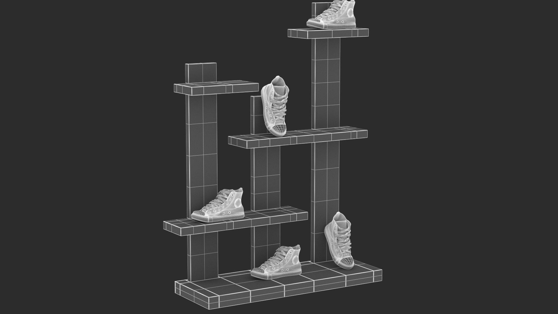 Shoeware Sneakers Display 3D Model - TurboSquid 2016465
