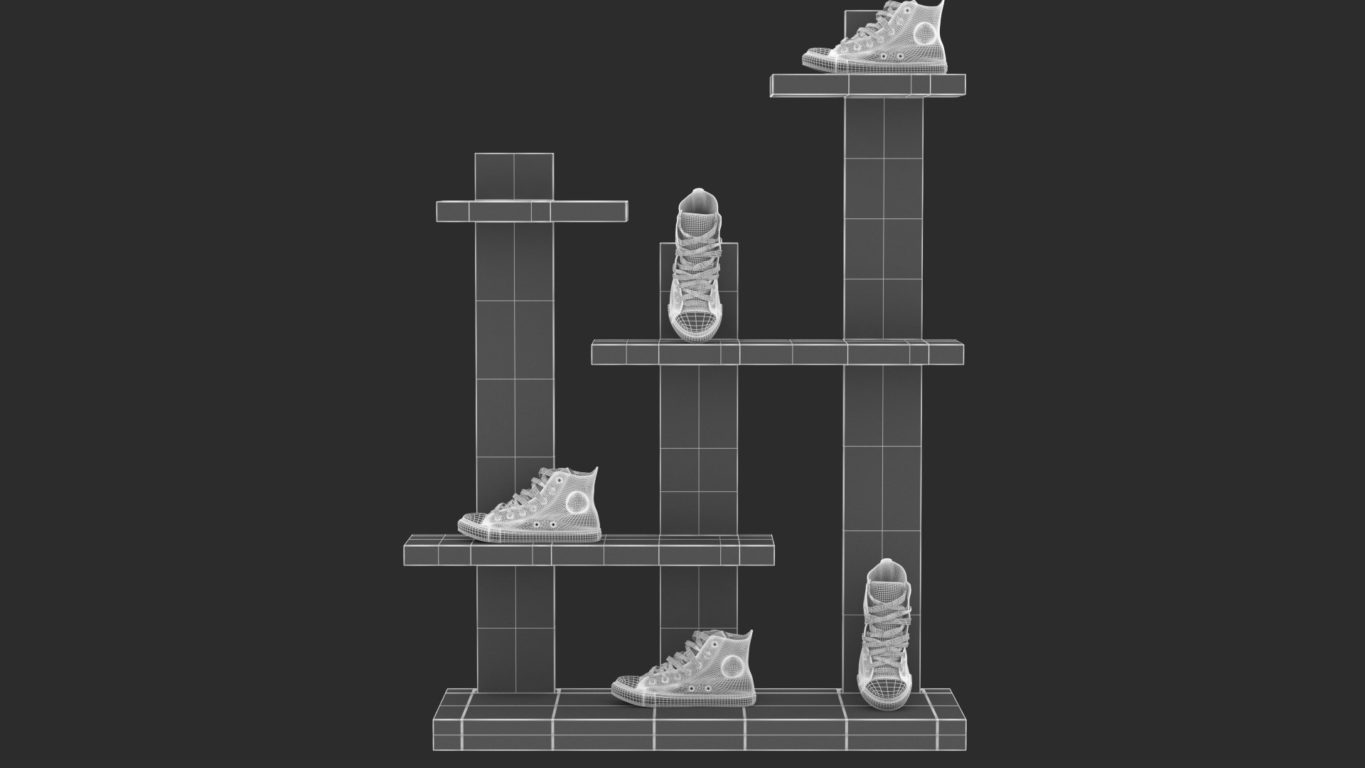 Shoeware Sneakers Display 3D Model - TurboSquid 2016465