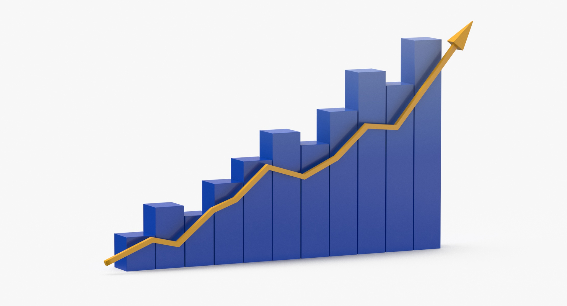 Rising Chart model - TurboSquid 1823772