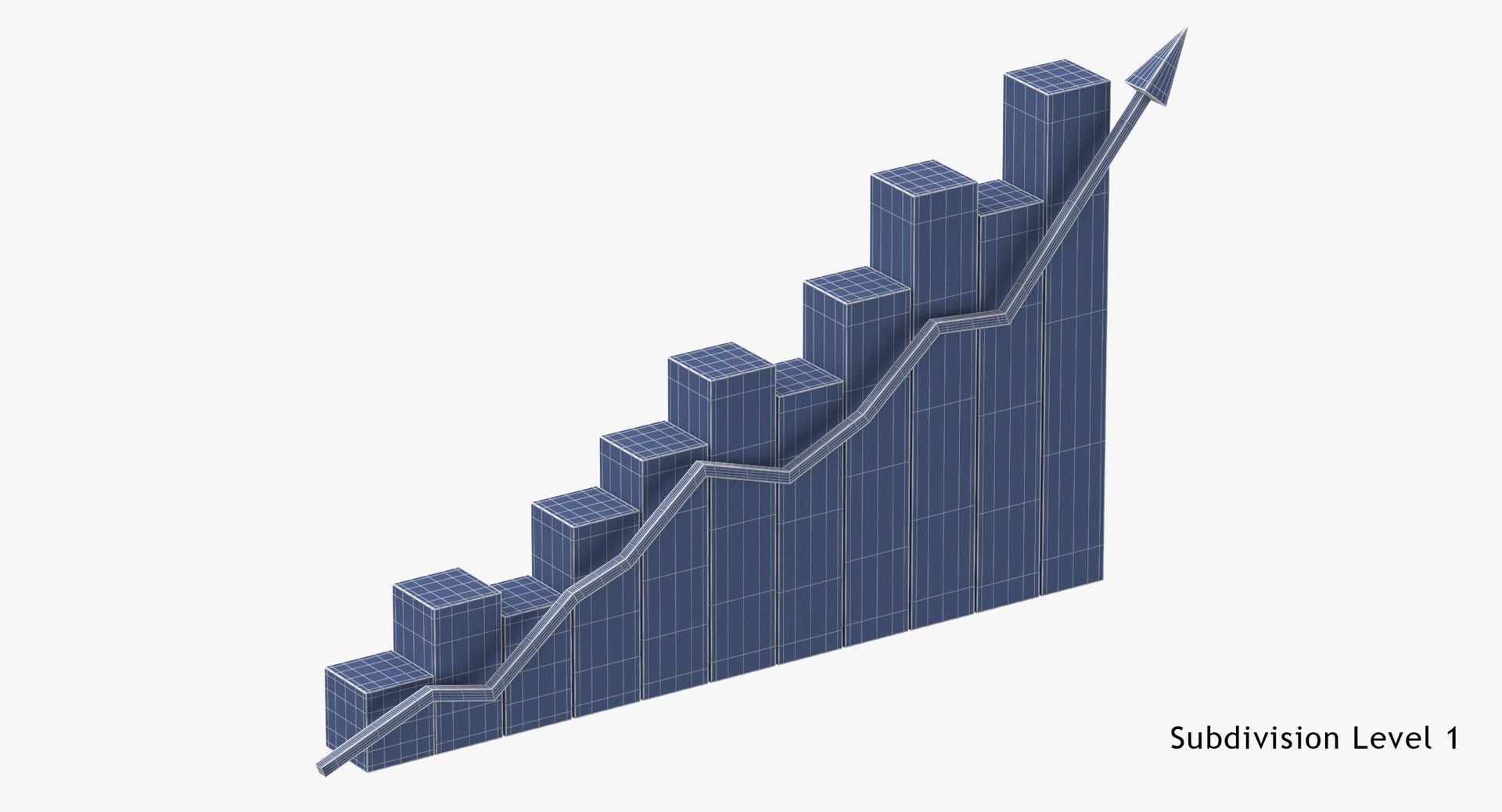 Rising Chart model - TurboSquid 1823772