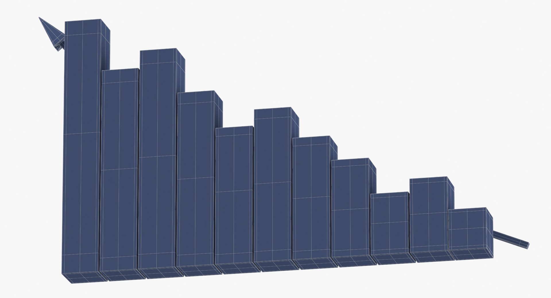 Rising Chart model - TurboSquid 1823772