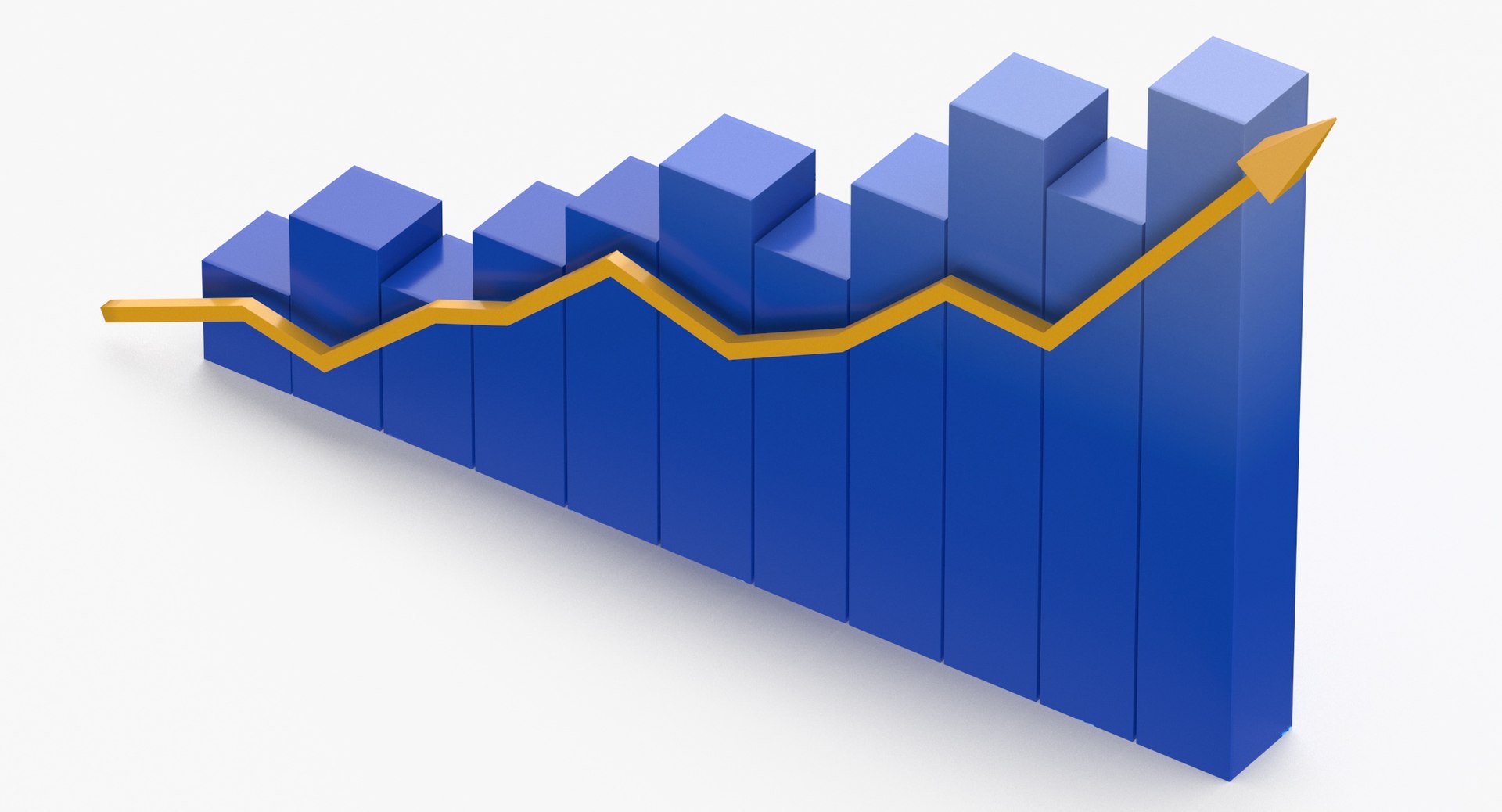 Rising Chart model - TurboSquid 1823772