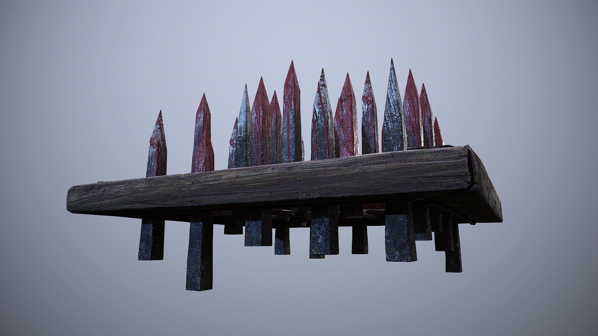 Spiked Trap Bloody 3D Model - TurboSquid 1954400