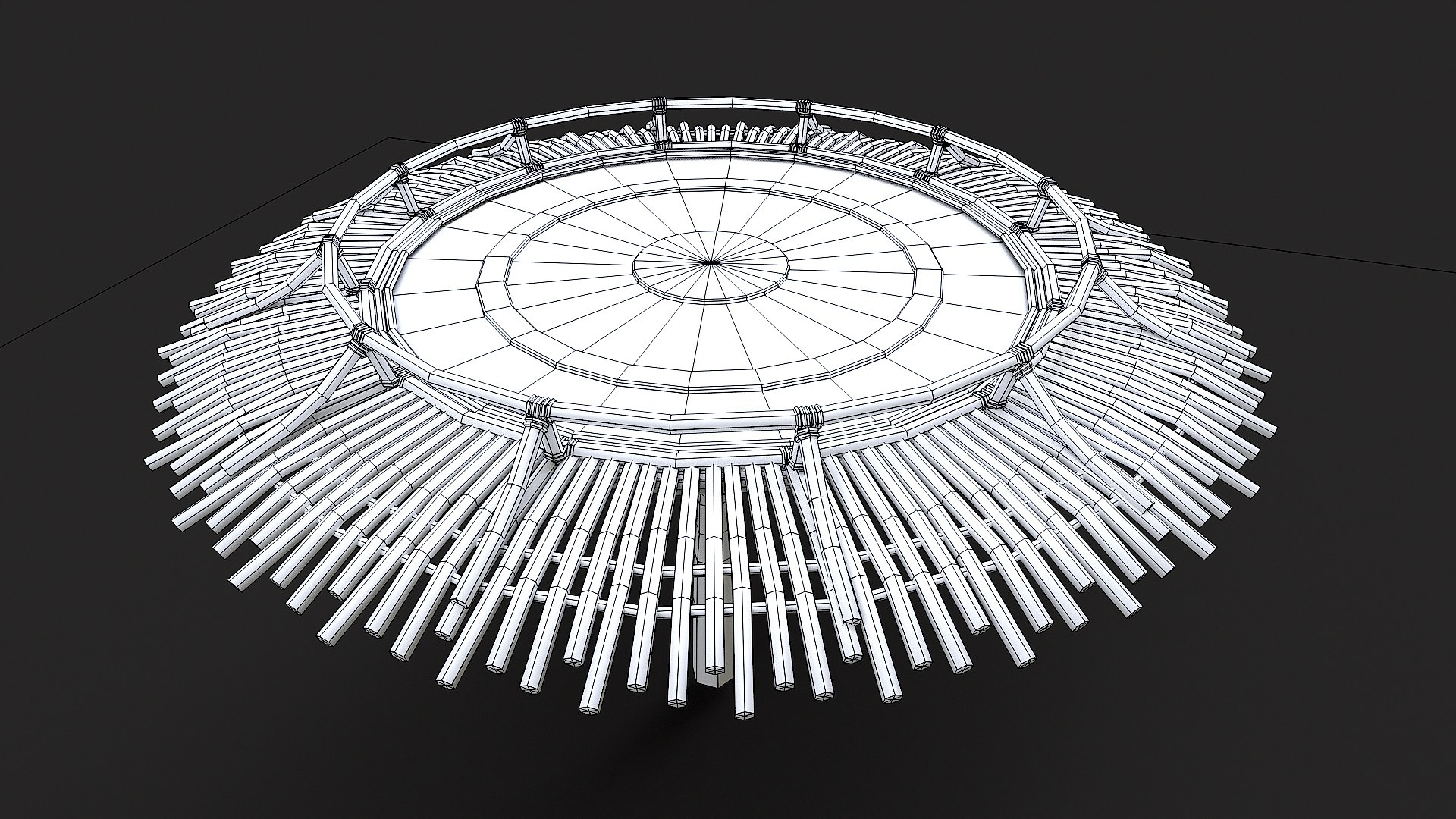 Medieval Wooden Circular Platform Arena PBR Collection 3D Model ...