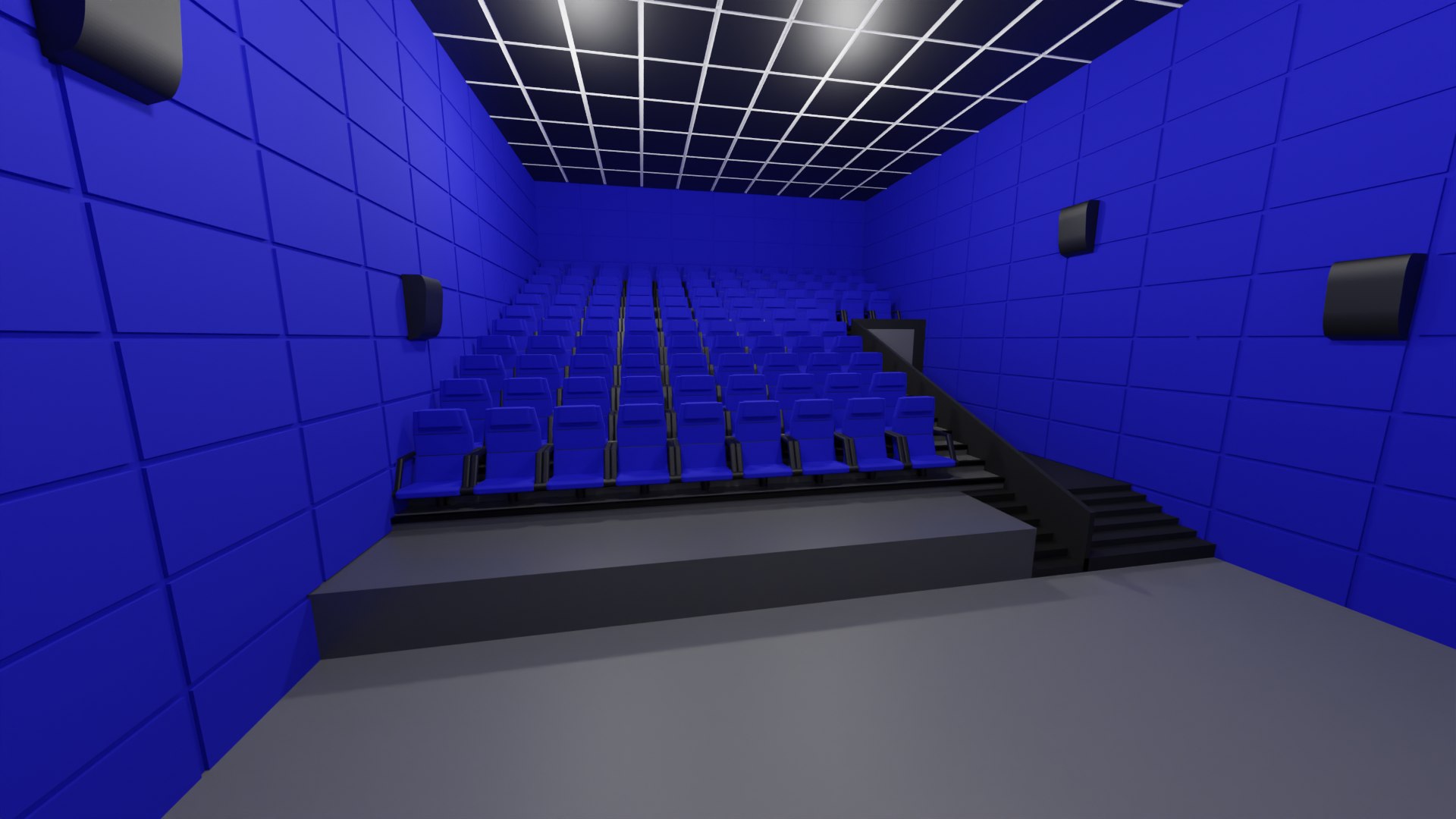 3D Cinema Model - TurboSquid 1924134