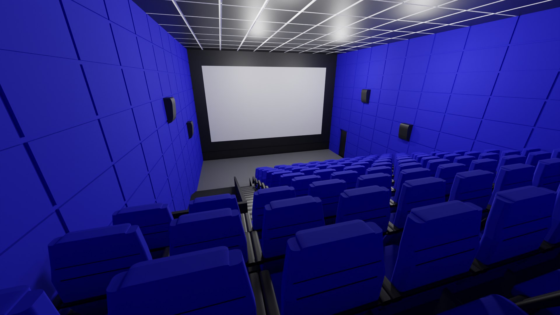 3D Cinema Model - TurboSquid 1924134