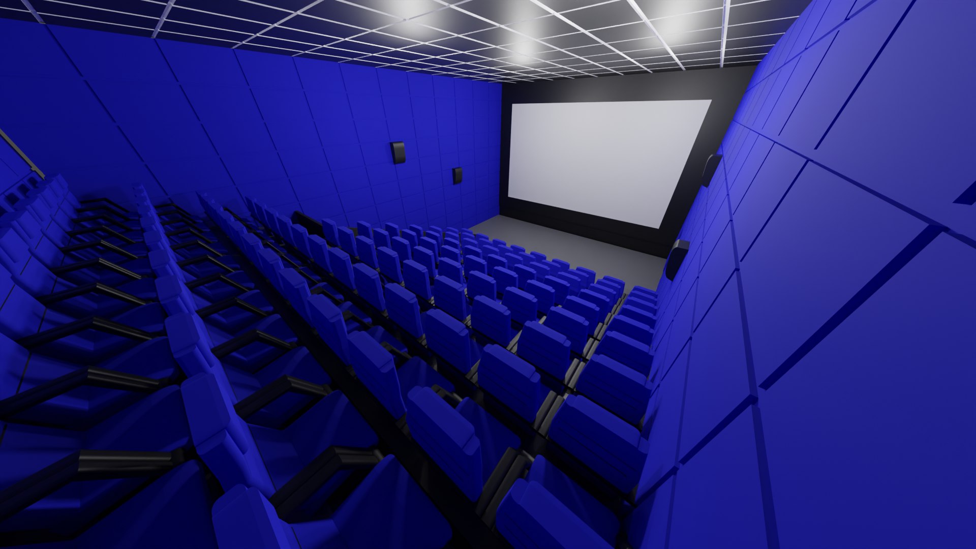 3D Cinema Model - TurboSquid 1924134