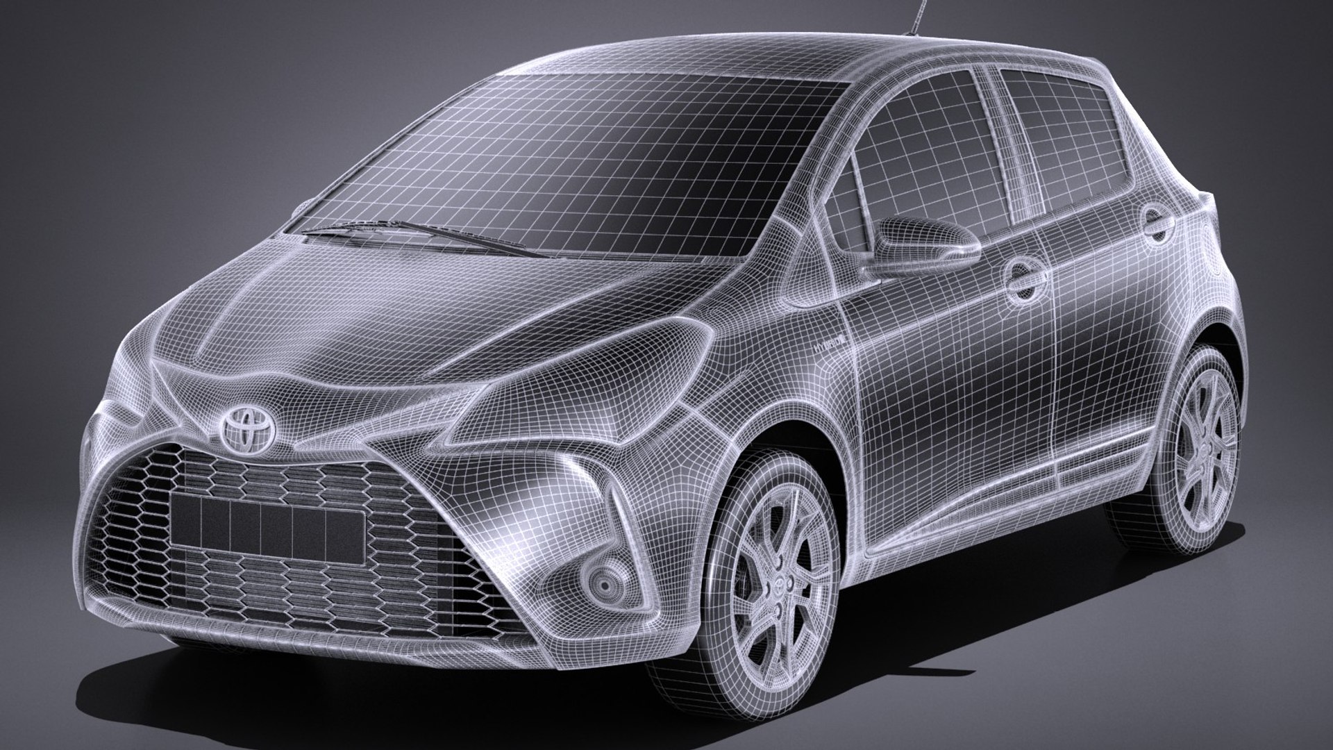 Toyota Yaris Hybrid 3D Model - TurboSquid 1155525