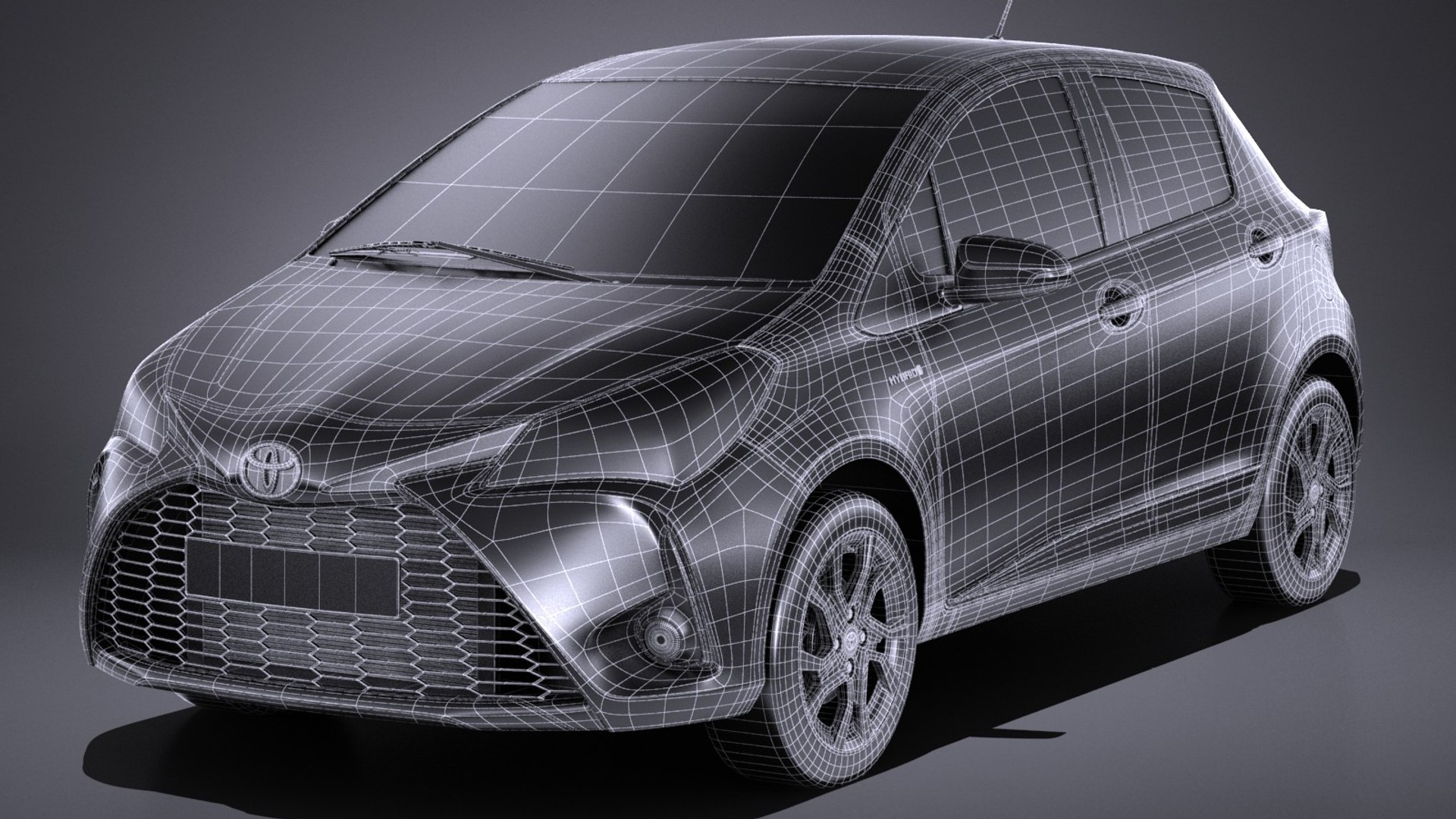 Toyota Yaris Hybrid 3D Model - TurboSquid 1155525