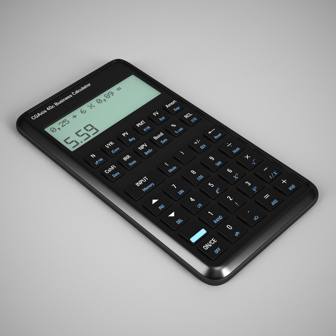 Calculator 25 3d Max