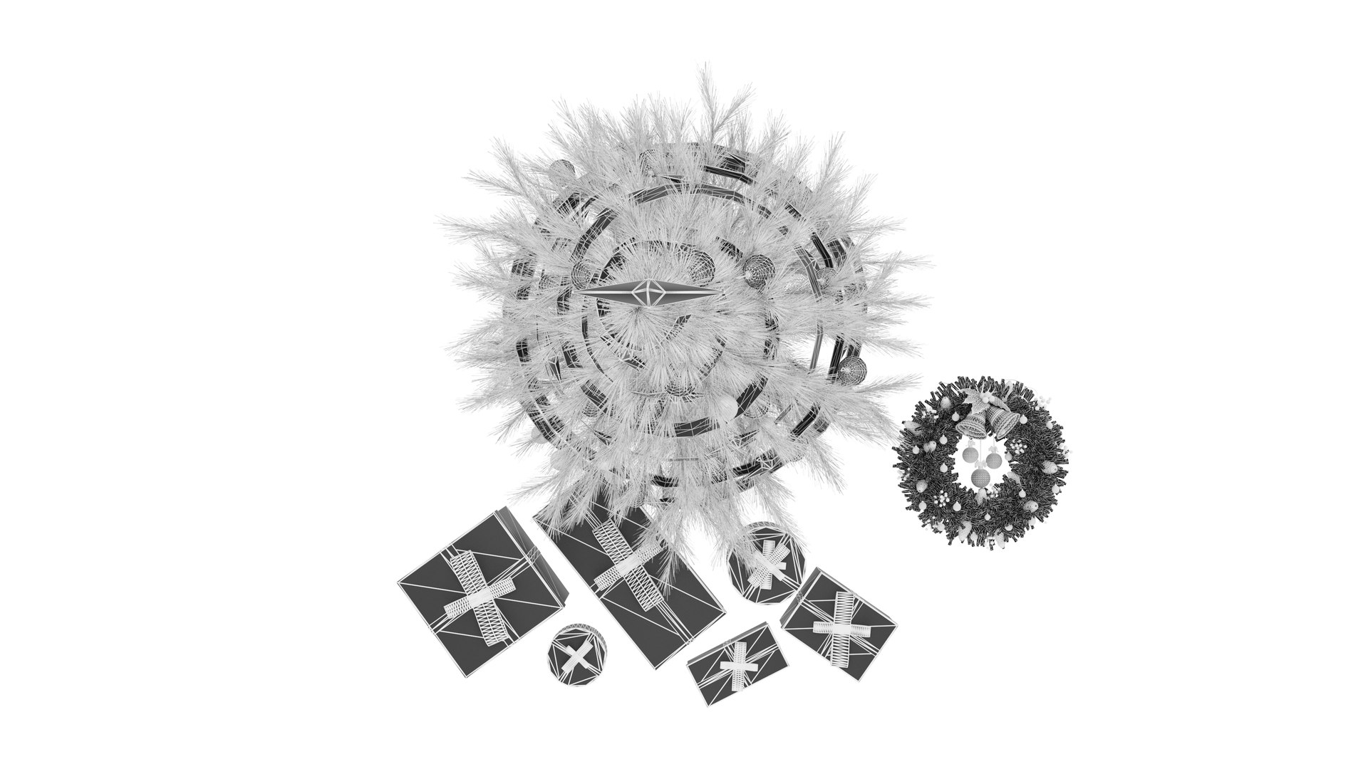 Christmas Tree And Gift Box 3D Model - TurboSquid 2298844