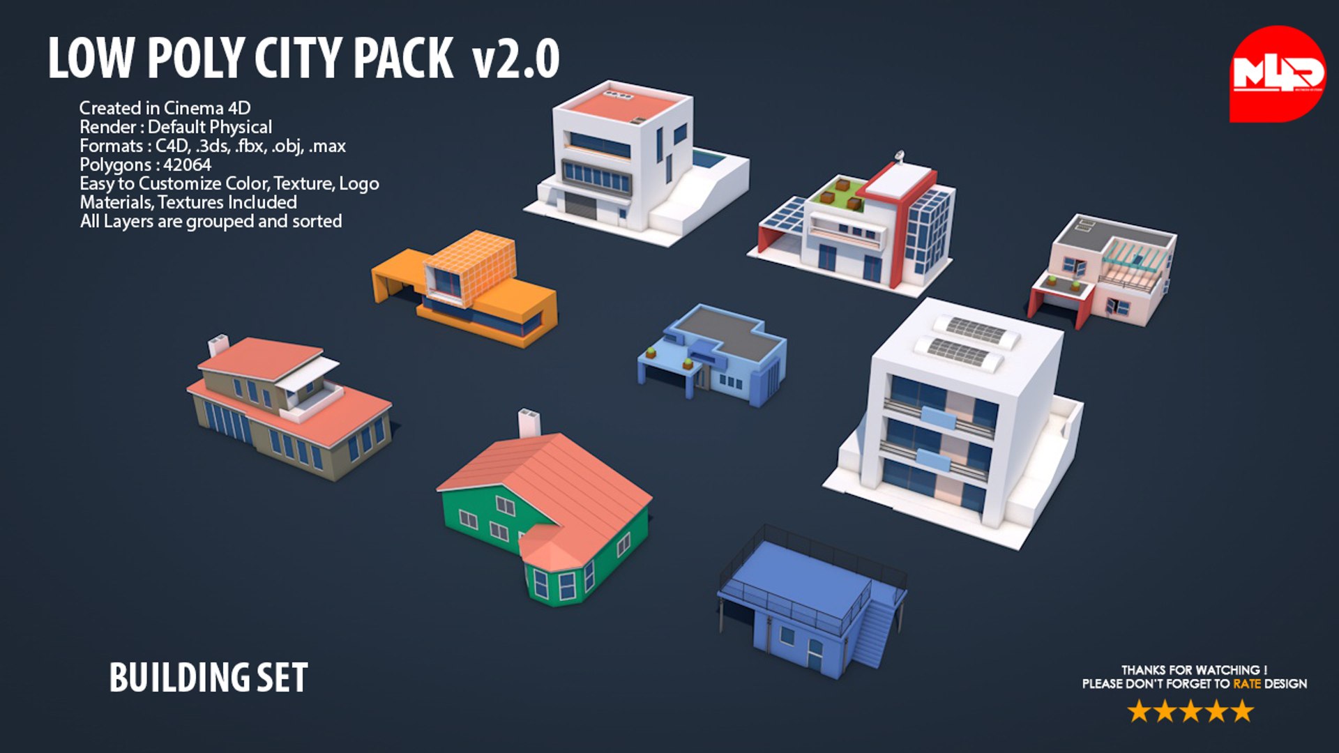 Pack Town Model - TurboSquid 1320707