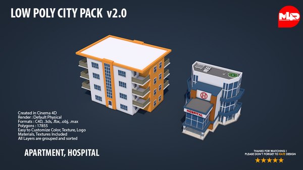 Pack town model - TurboSquid 1320707