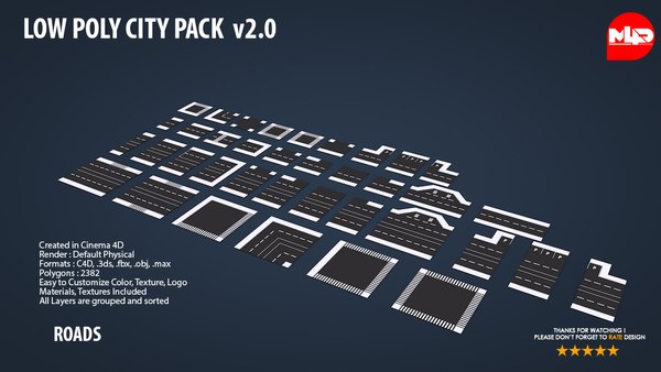 Pack town model - TurboSquid 1320707