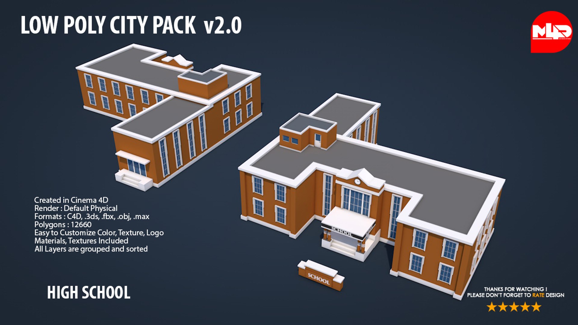 Pack Town Model - TurboSquid 1320707