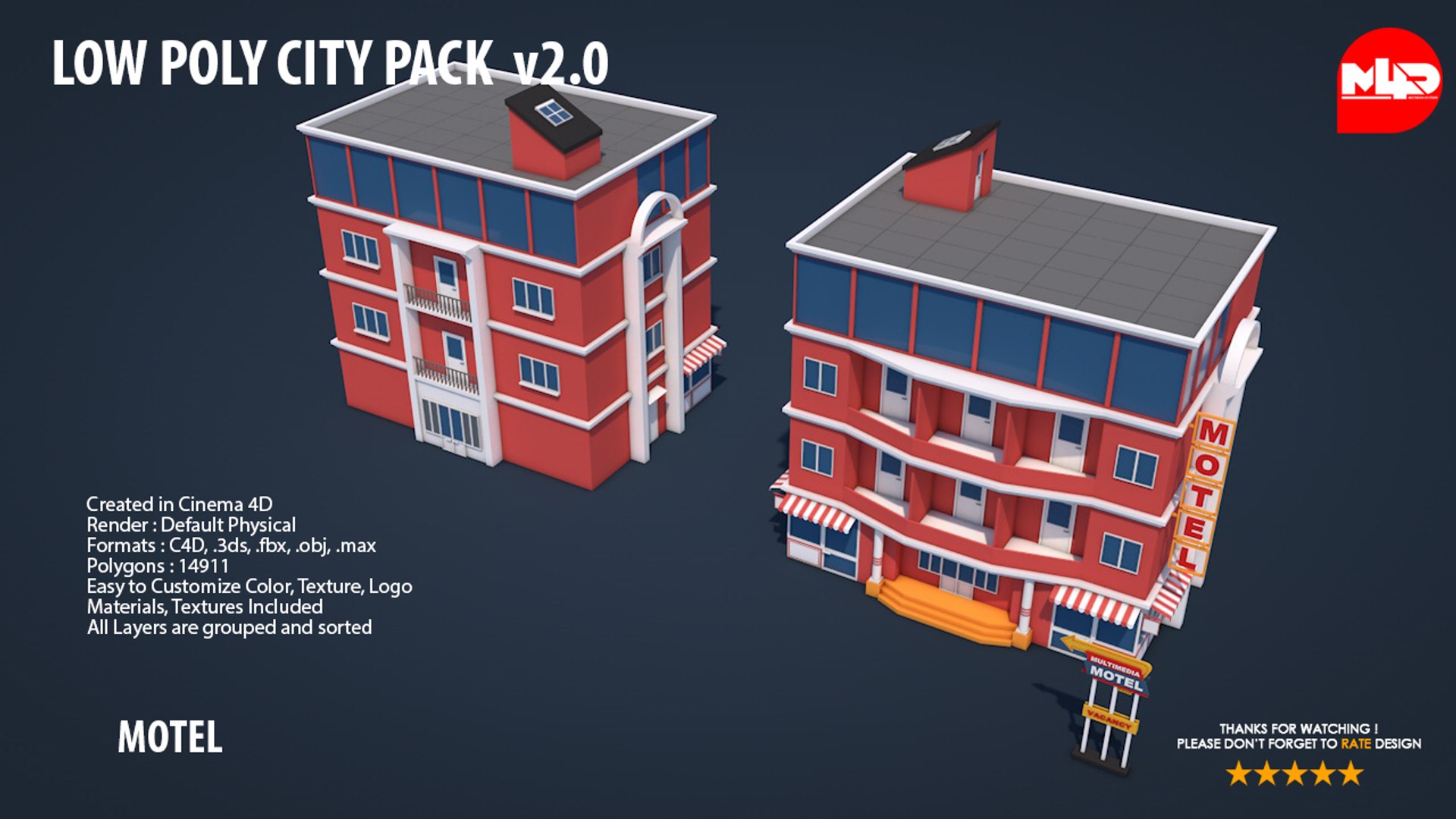 Pack Town Model - TurboSquid 1320707