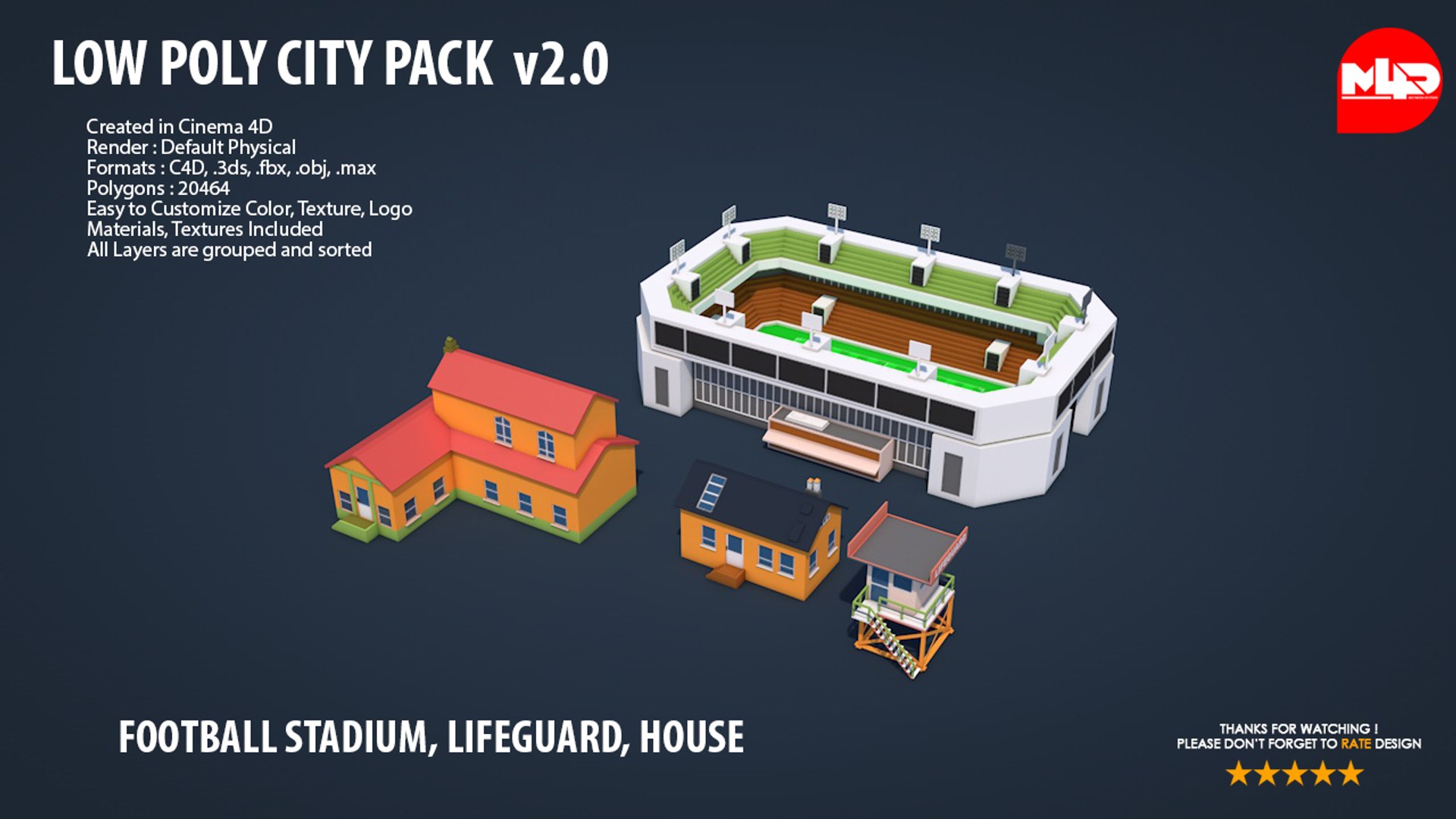 Pack Town Model - TurboSquid 1320707