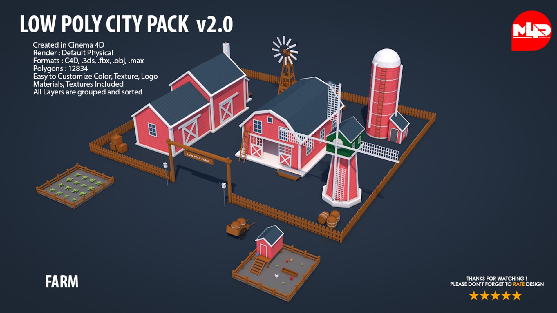 Pack Town Model - TurboSquid 1320707