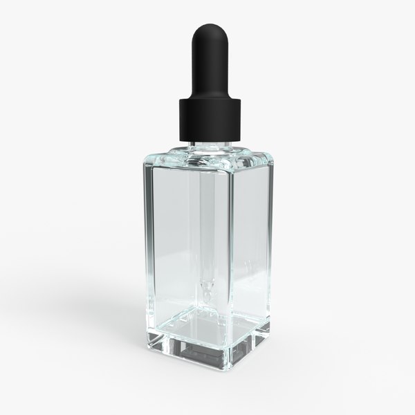 Square Dropper Bottle 3D model - TurboSquid 2008476