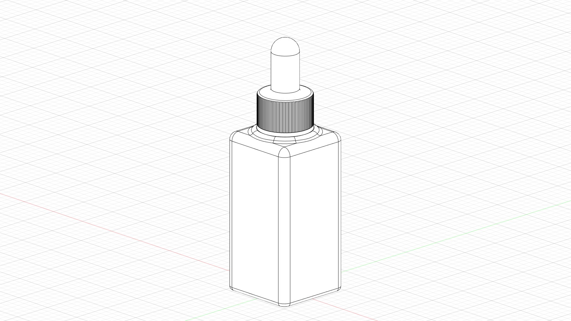 Square Dropper Bottle 3D Model - TurboSquid 2008476