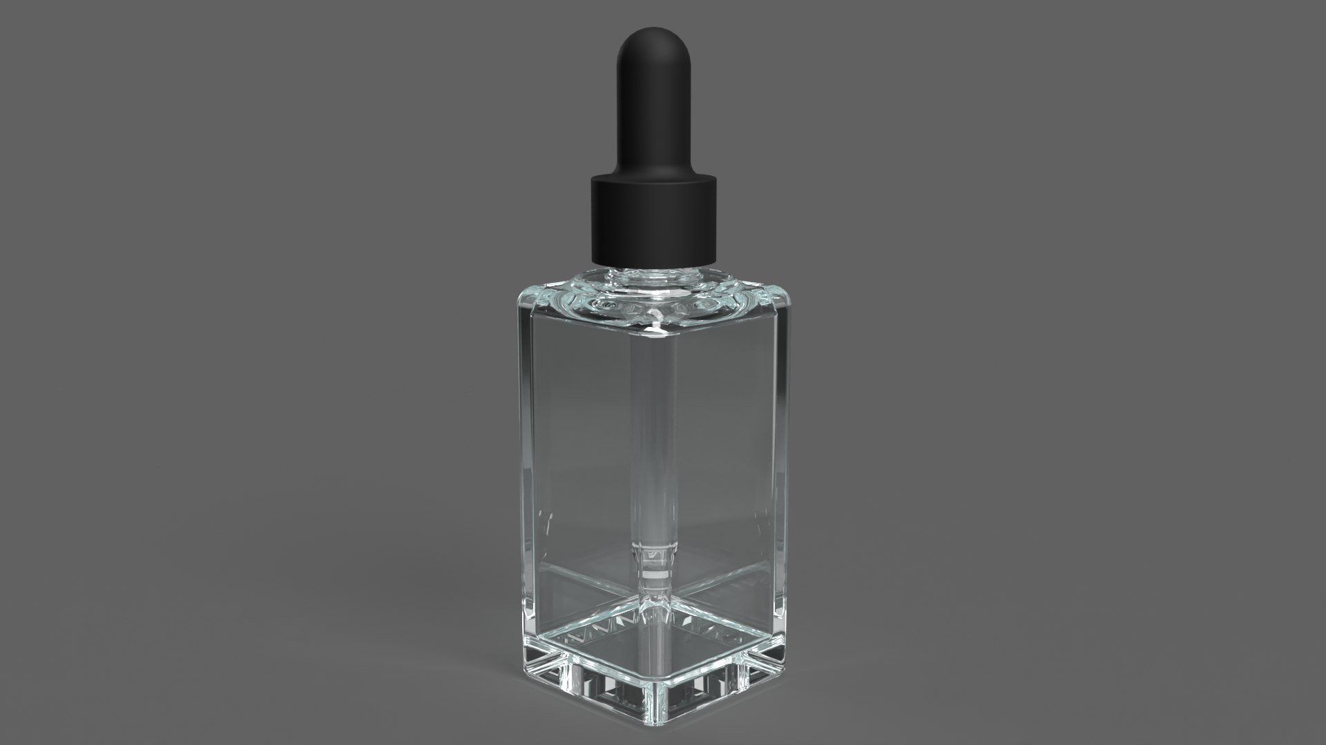 Square Dropper Bottle 3D model - TurboSquid 2008476