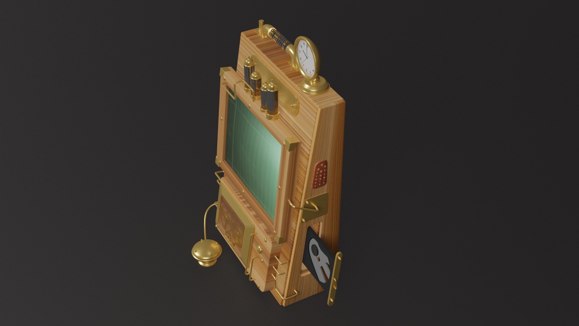 Free 3D Steampunk Computer - TurboSquid 1978434