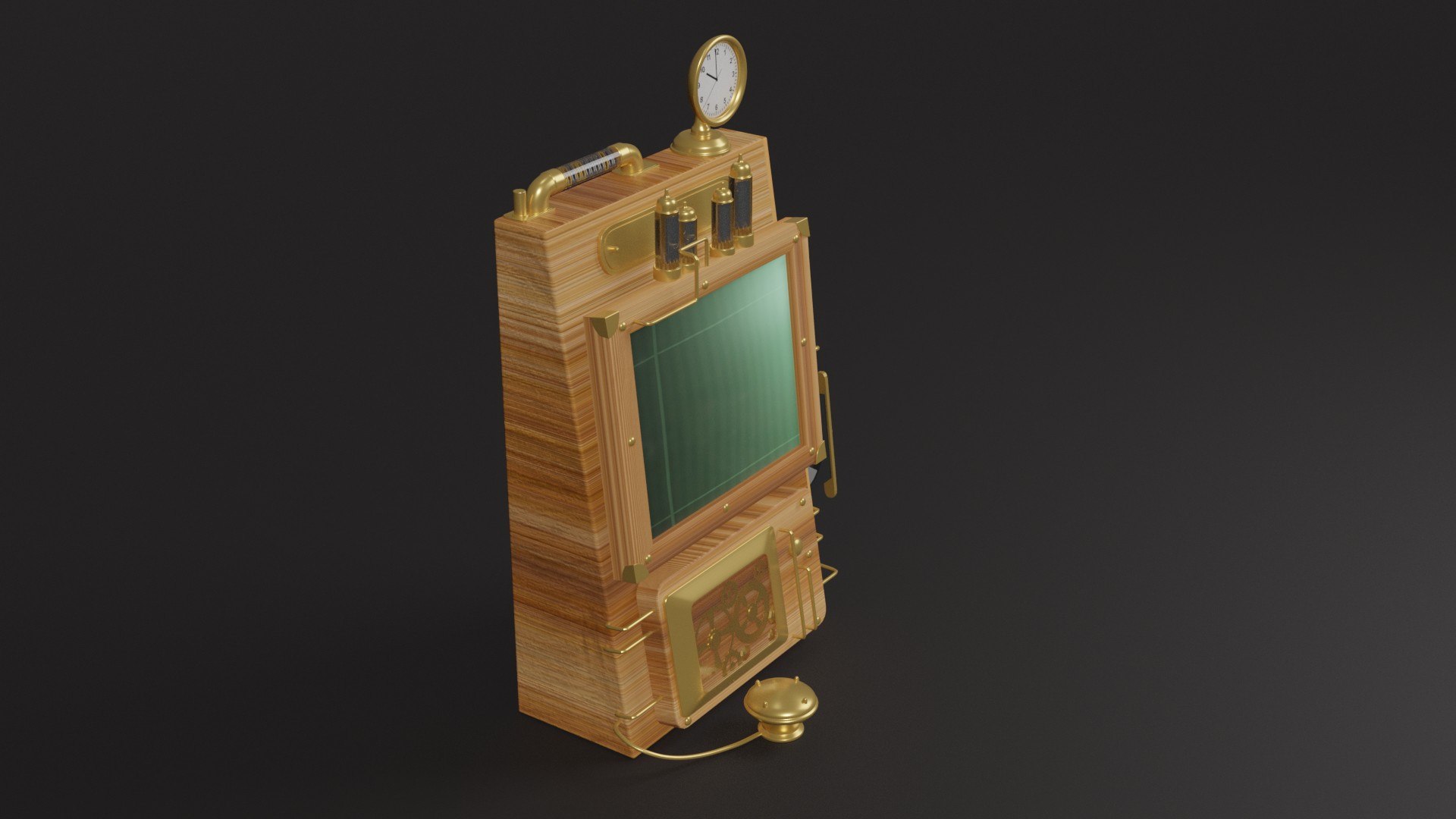 Free 3D Steampunk Computer - TurboSquid 1978434