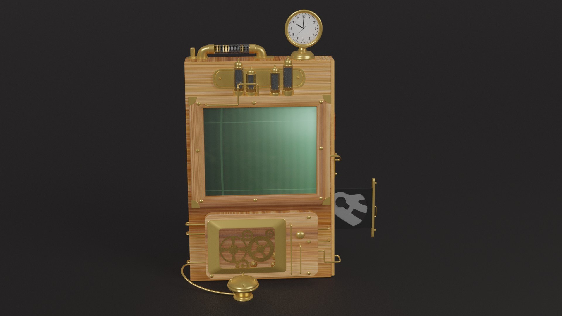 Free 3D Steampunk Computer - TurboSquid 1978434