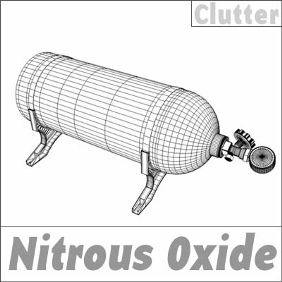 3dsmax Performance Nitrous Oxide Tank