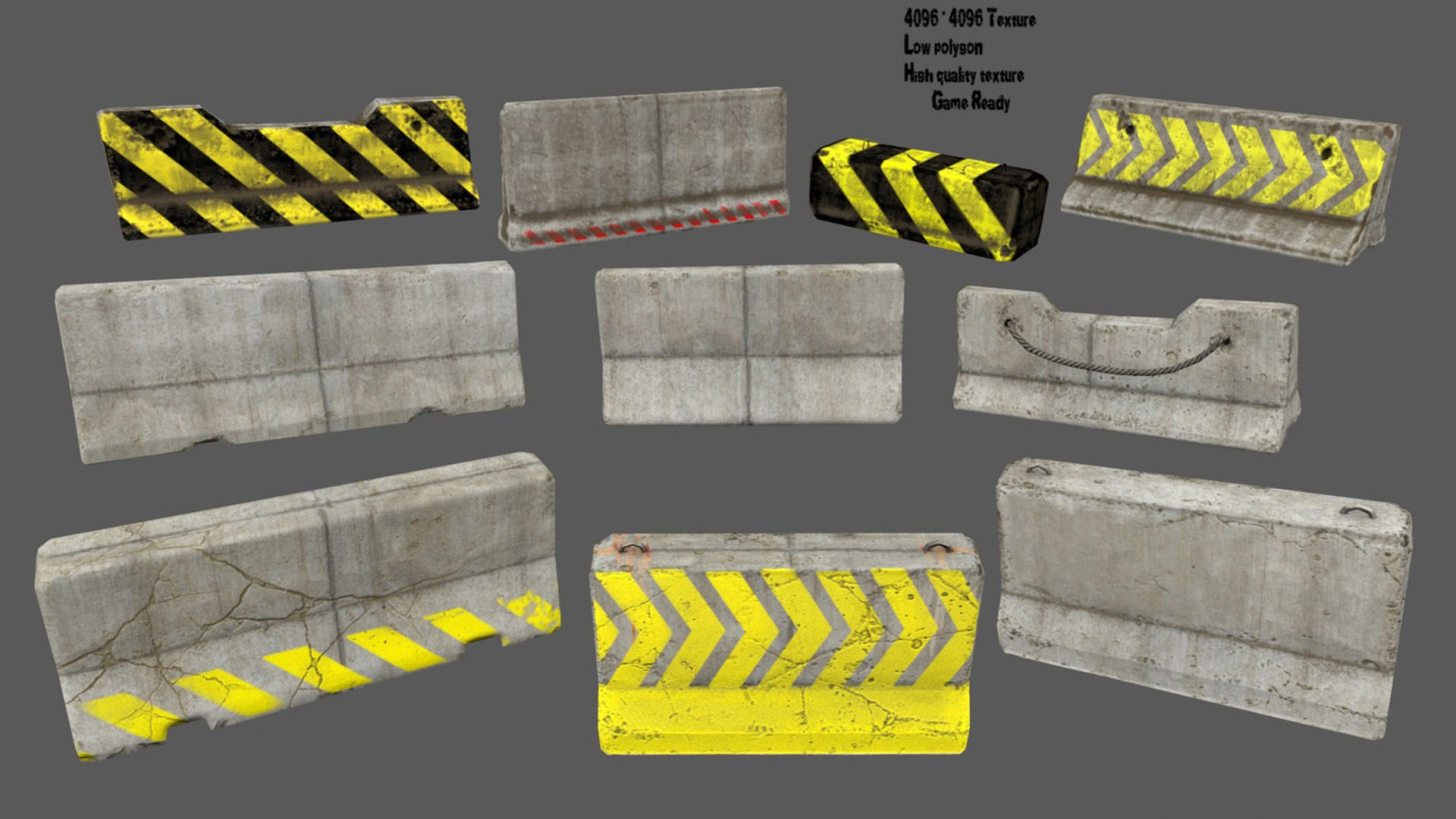 3D model barrier 4 - TurboSquid 1259556
