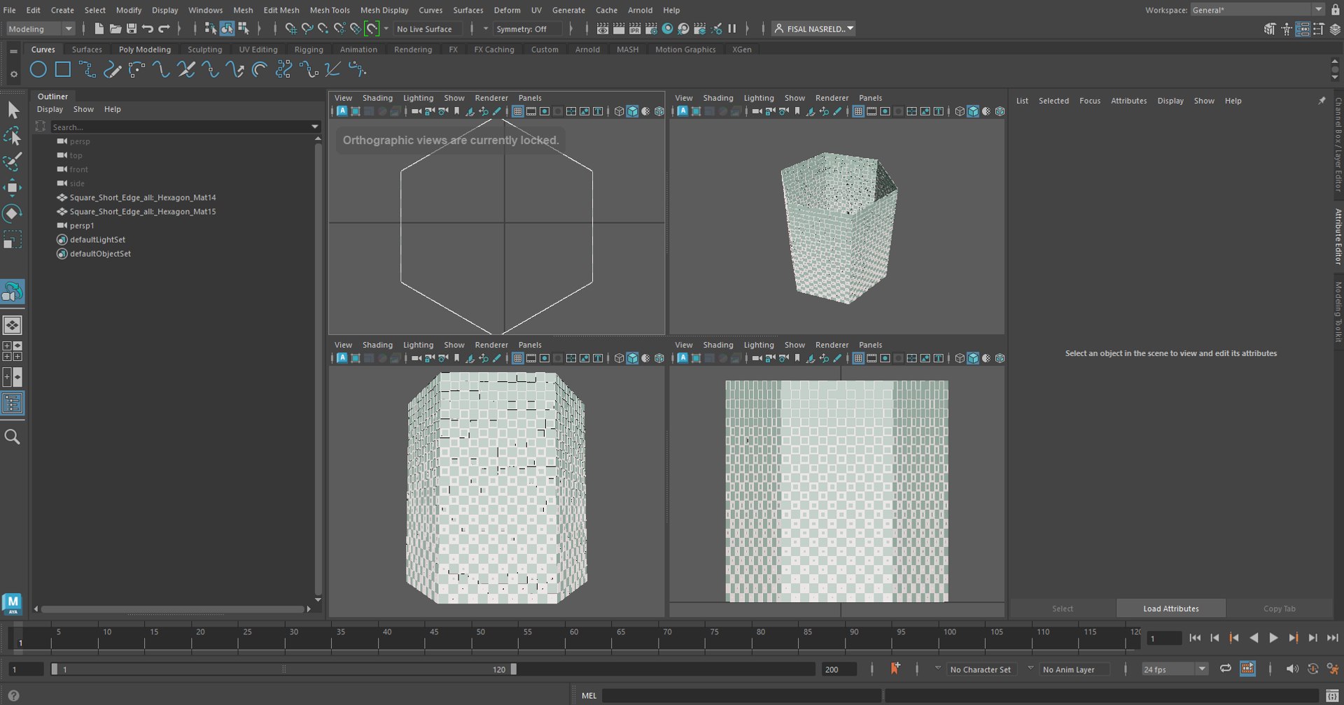 3D Model Parametric Square Pattern Hexagon - TurboSquid 2345235