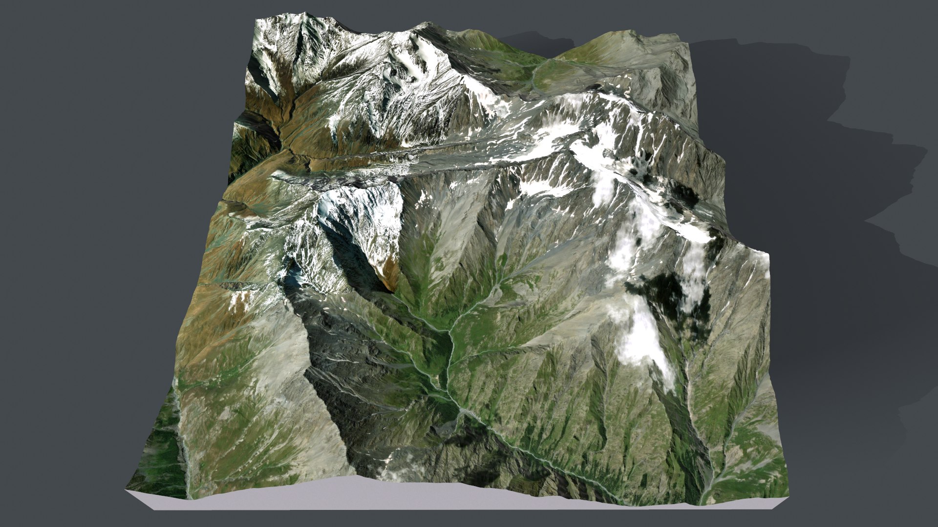 Mountain landscape Tebulosmta 4492 m Russia Checenija 3D - TurboSquid ...