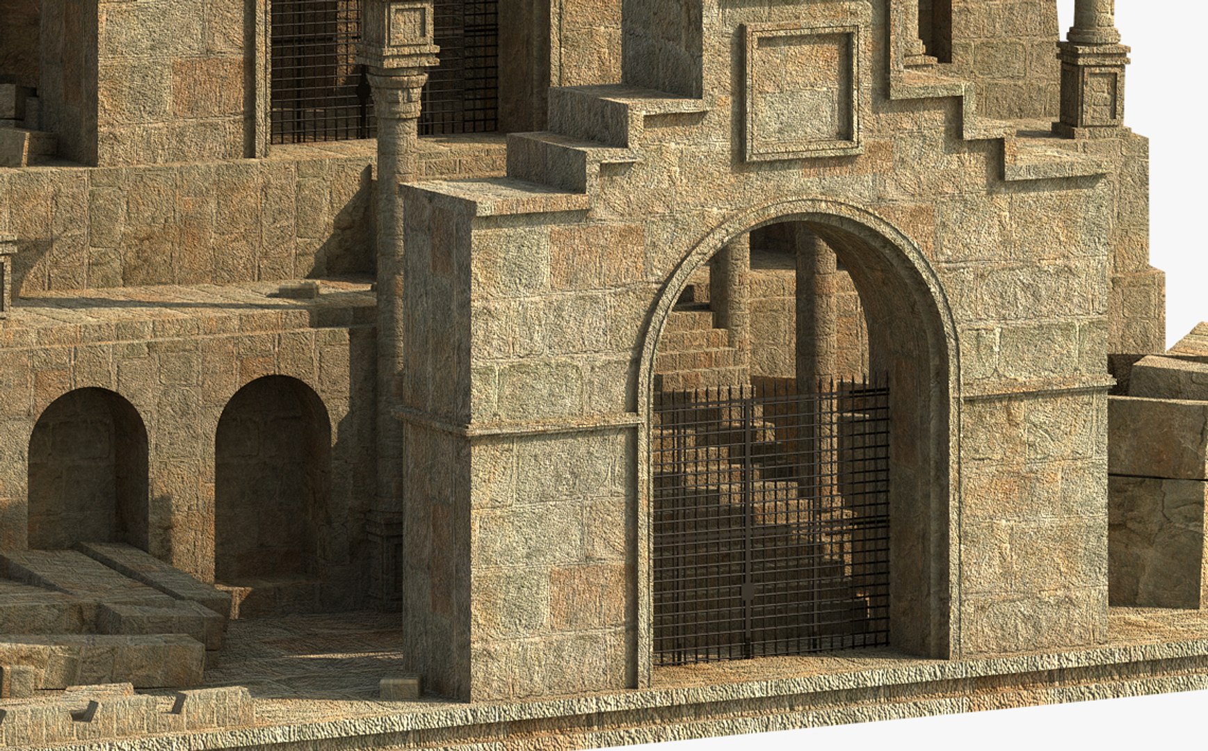 Fantasy Castle Ruins 3D Model - TurboSquid 1869552