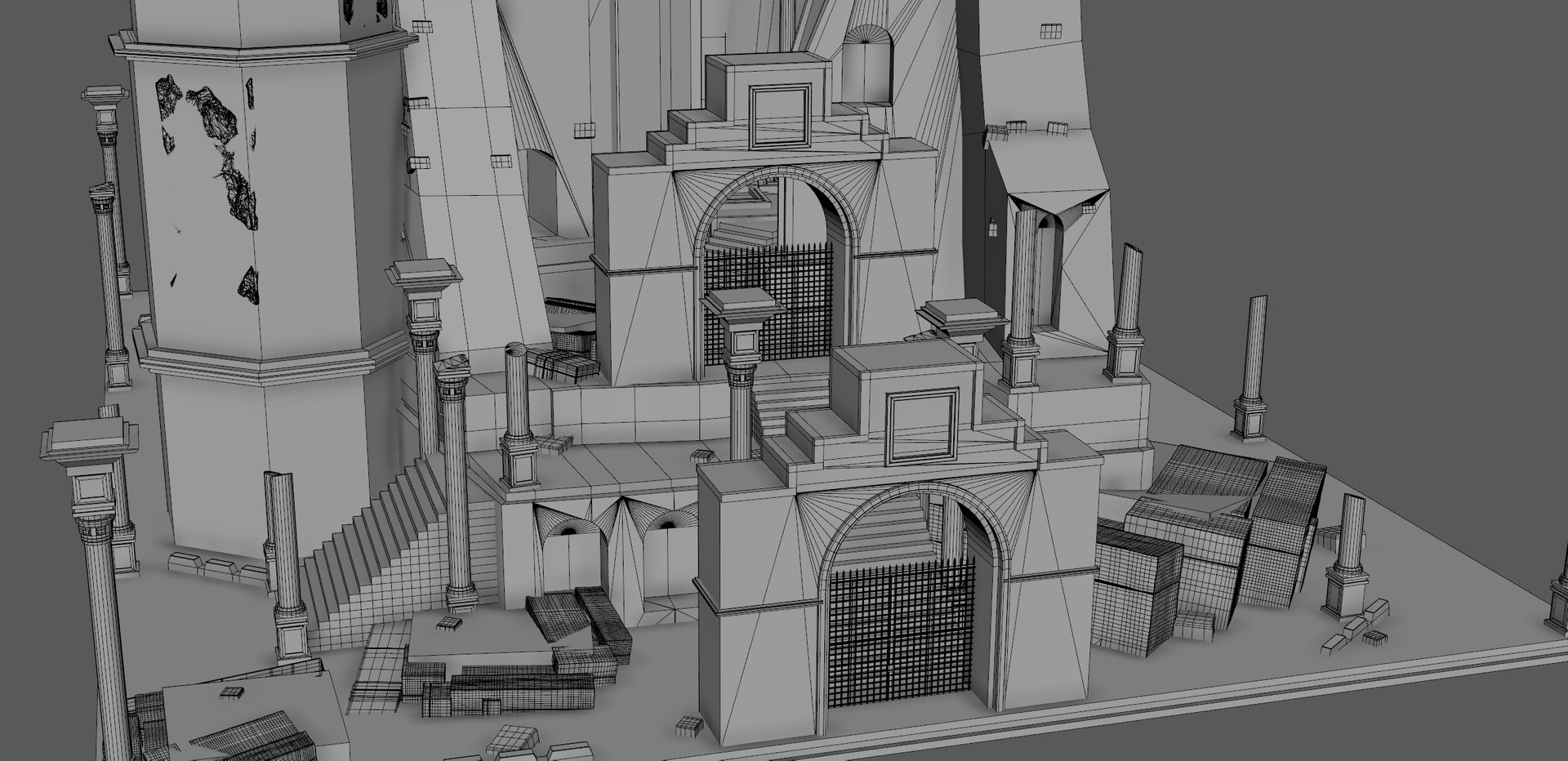 Fantasy Castle Ruins 3D Model - TurboSquid 1869552