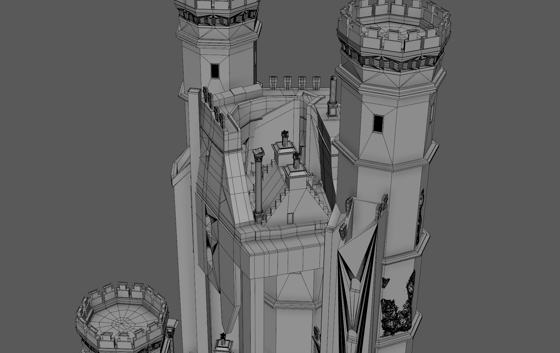 Fantasy Castle Ruins 3D model - TurboSquid 1869552