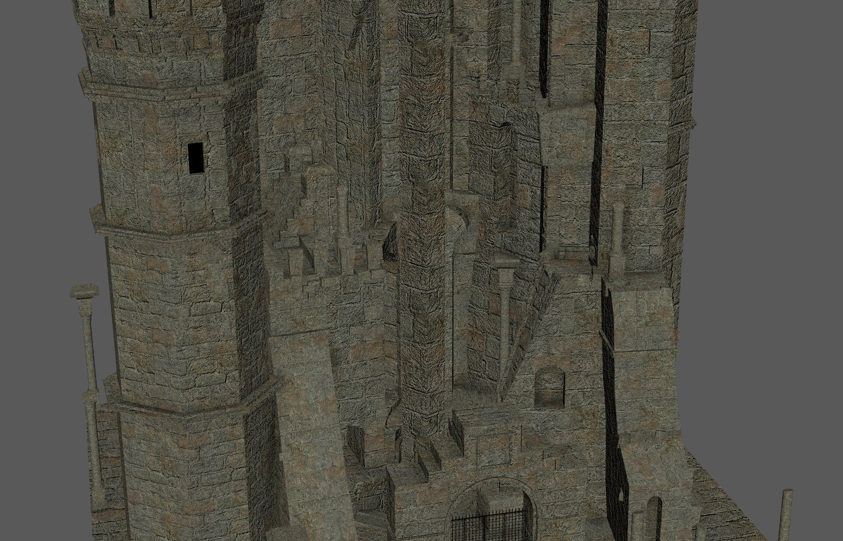Fantasy Castle Ruins 3D Model - TurboSquid 1869552