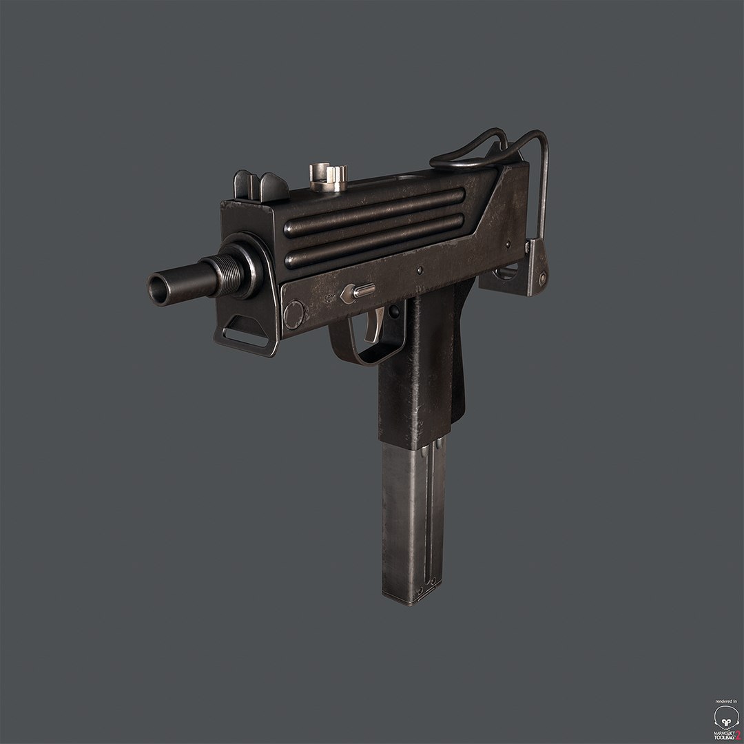 Free Ingram Machine Pistol 3d Model