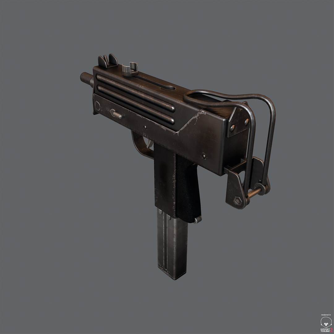 Free Ingram Machine Pistol 3d Model
