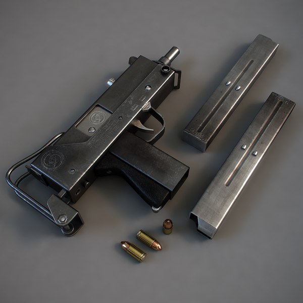 free ingram machine pistol 3d model