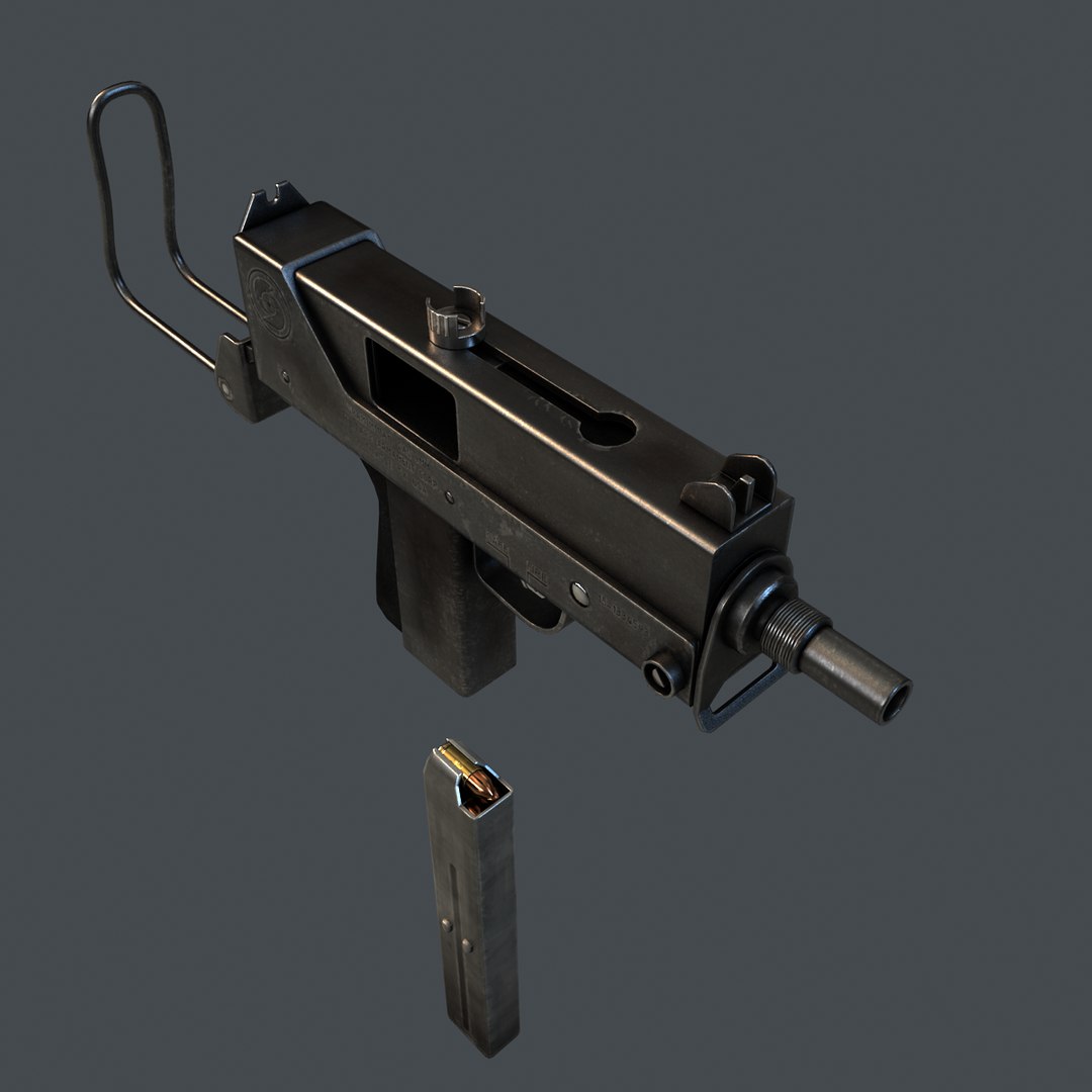 Free Ingram Machine Pistol 3d Model