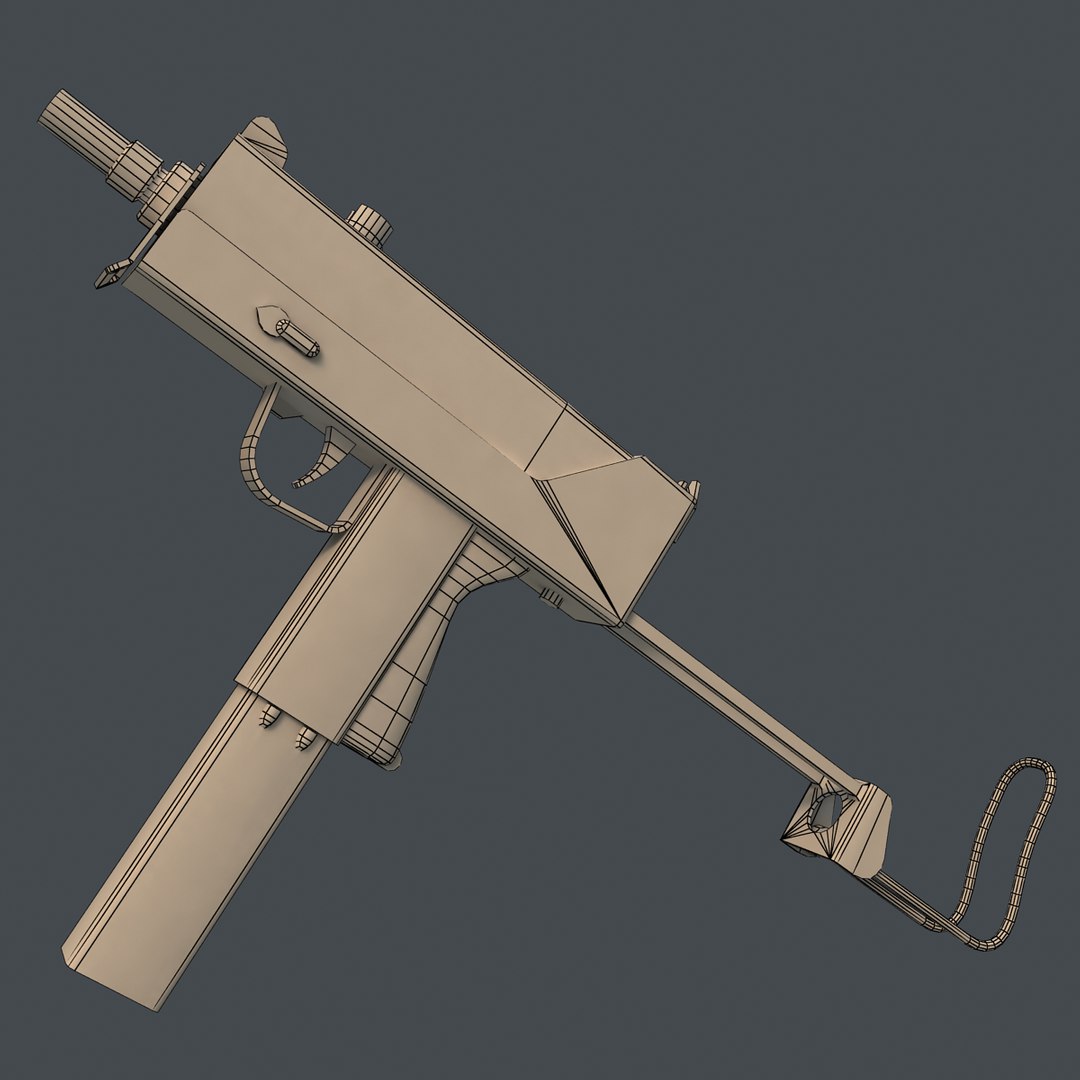 Free Ingram Machine Pistol 3d Model