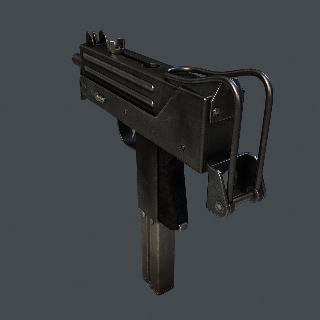 Free Ingram Machine Pistol 3d Model