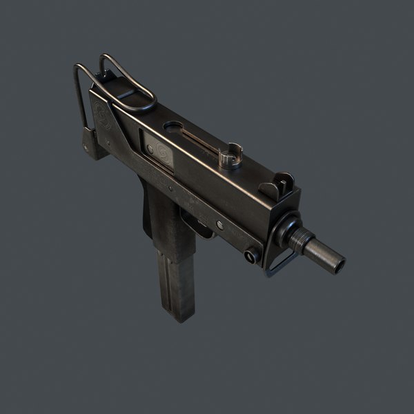 free ingram machine pistol 3d model