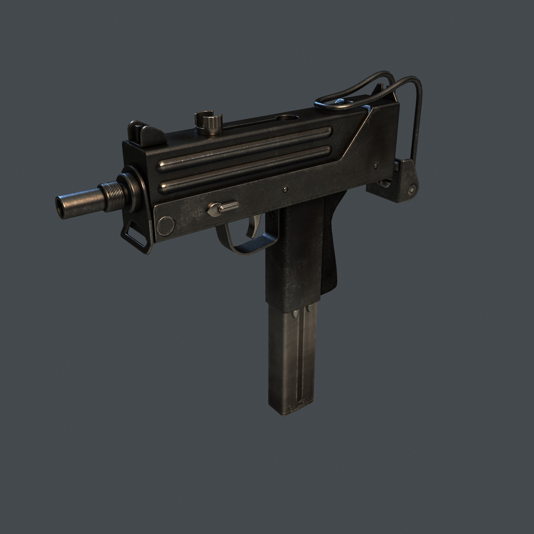 Free Ingram Machine Pistol 3d Model