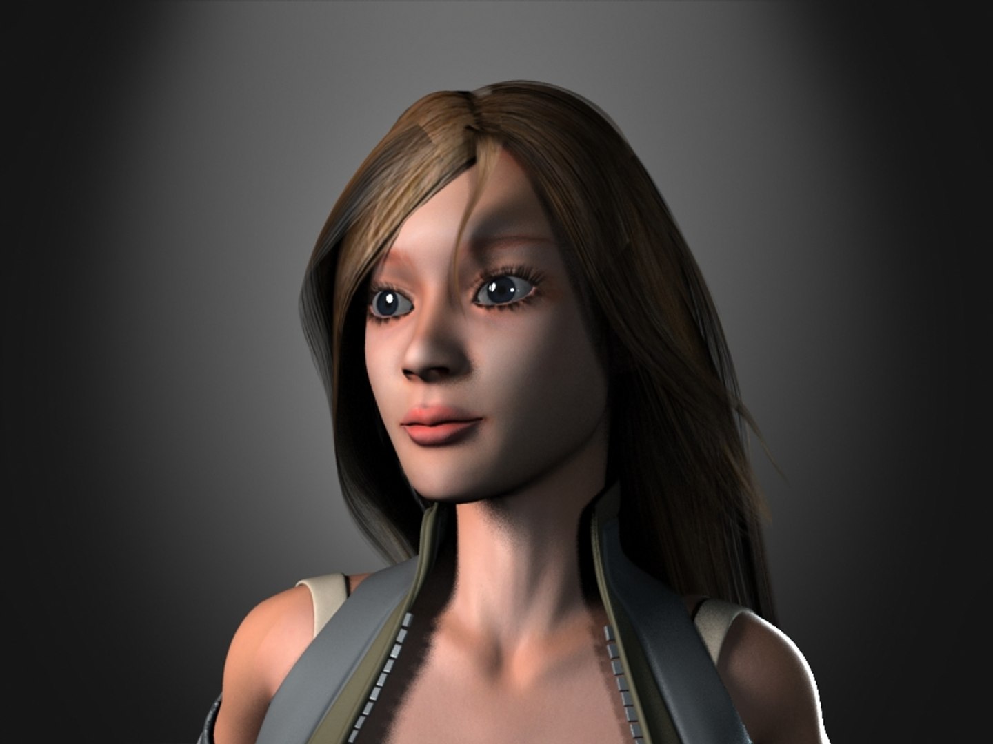 Eliza Rigged 3d Model