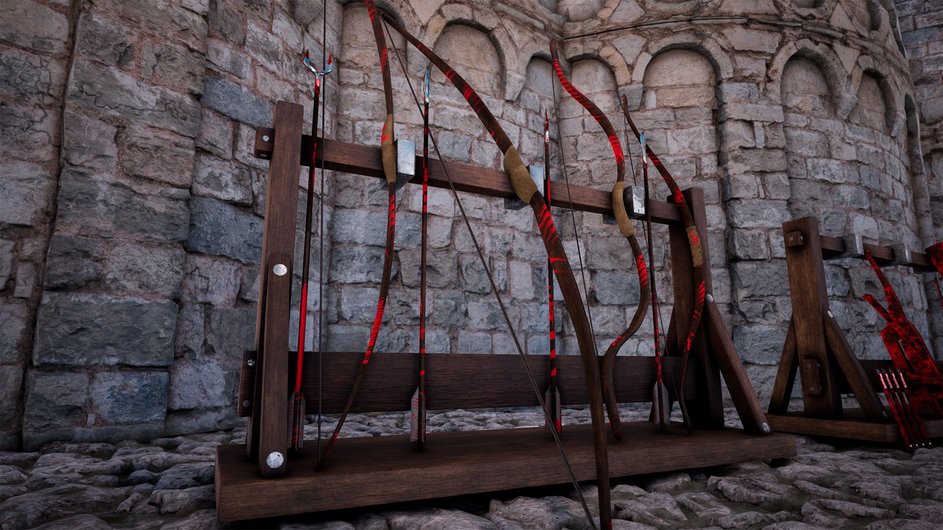 3D Bows Arrows 78 Variations Model - TurboSquid 1984173