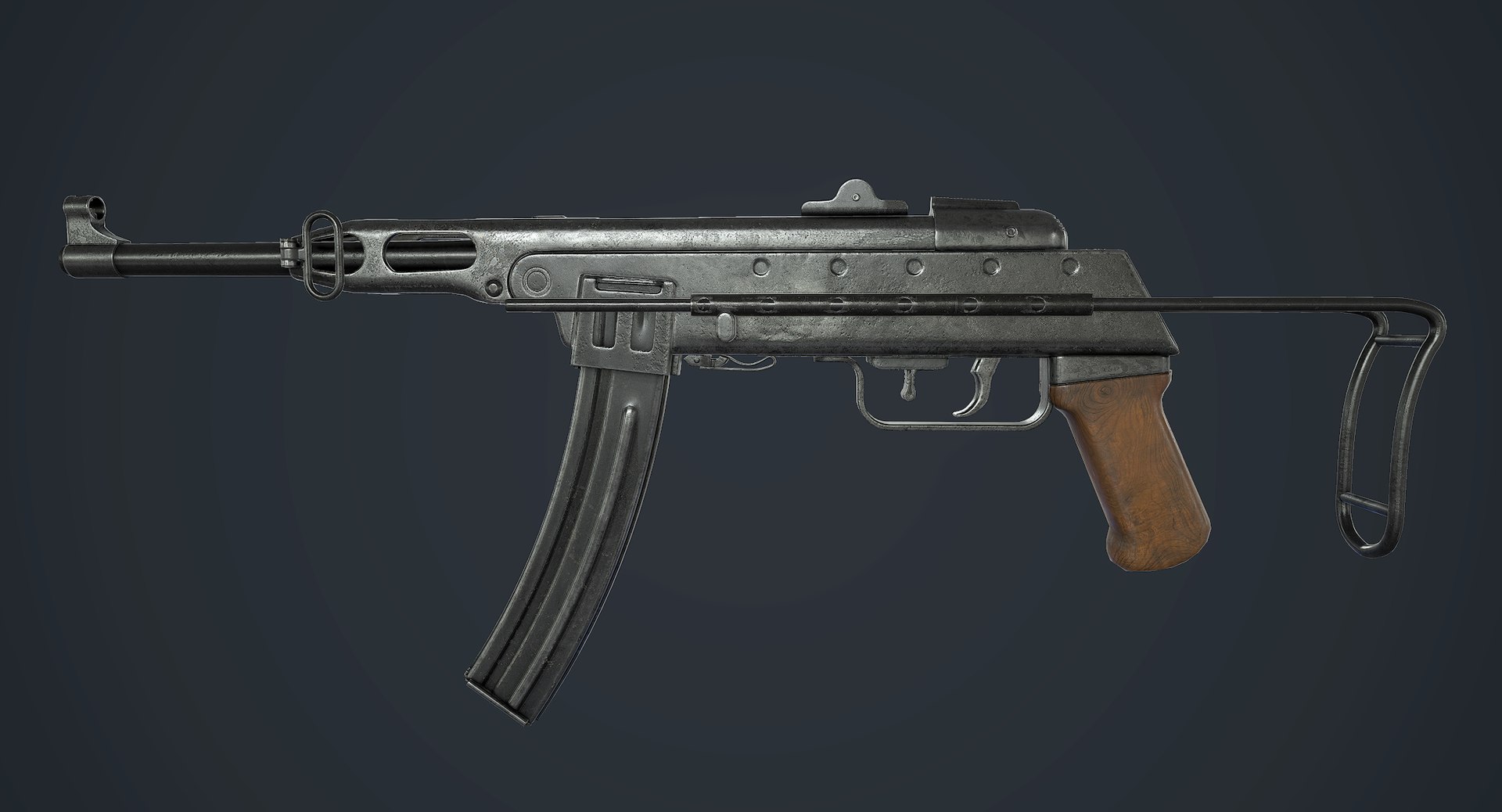 3d K-50m Submachine Gun