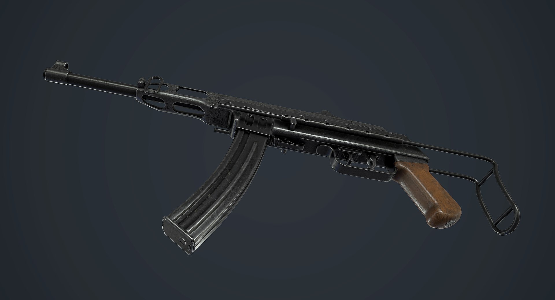 3d K-50m Submachine Gun