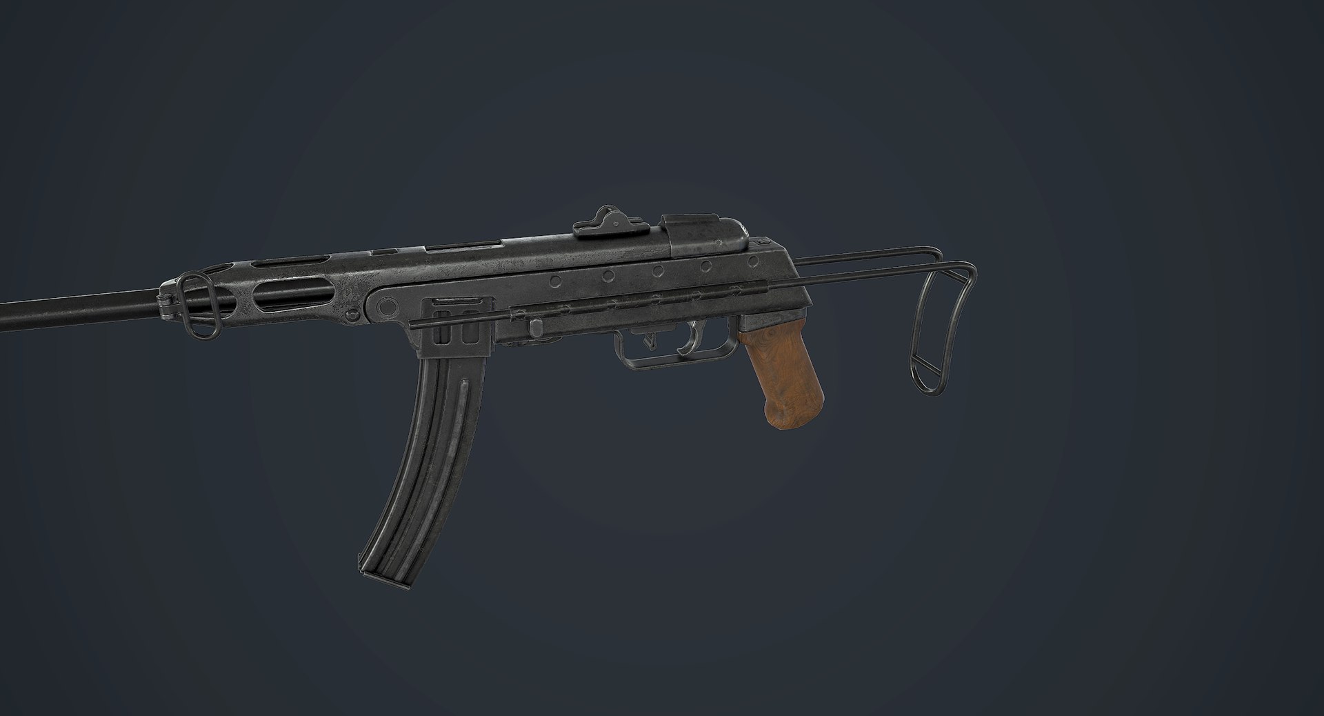 3d K-50m Submachine Gun