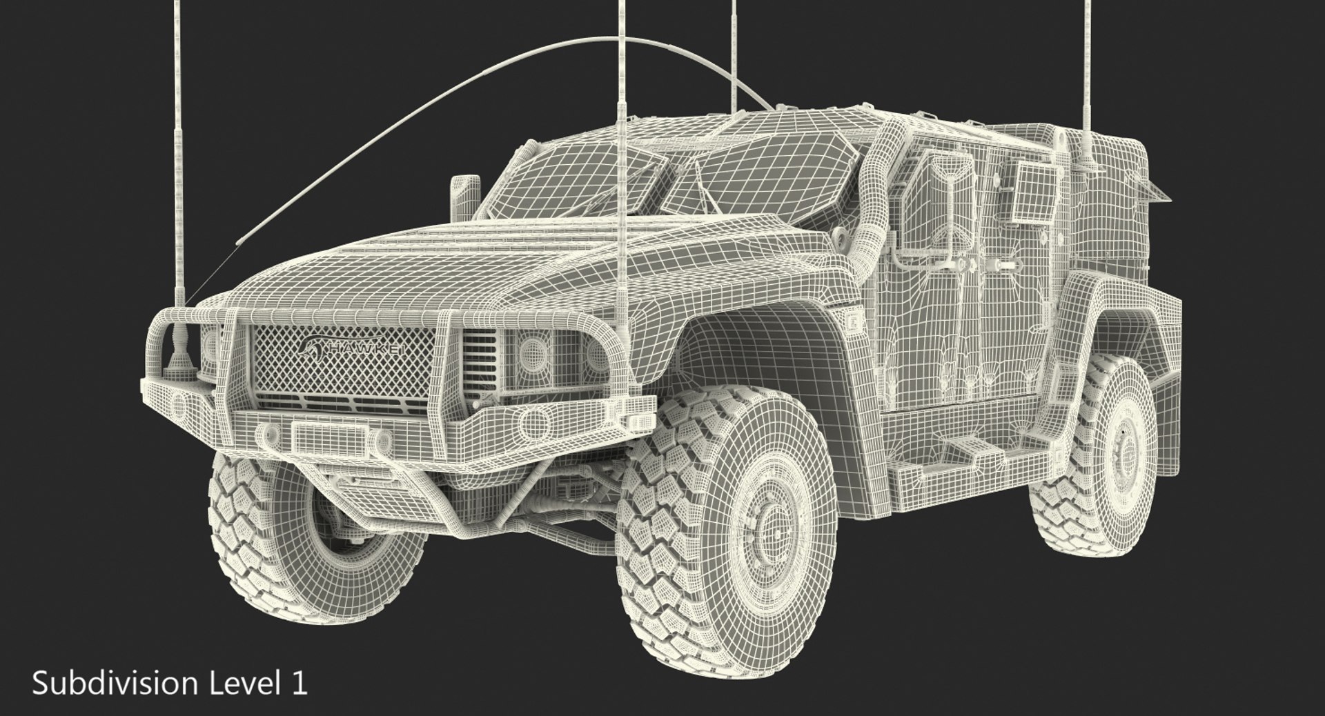 3D Hawkei Thales 4x4 Vehicle - TurboSquid 1360014